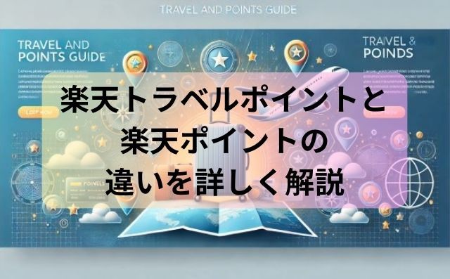 楽天トラベルポイントと楽天ポイントの違いを詳しく解説 | ゆる旅散歩